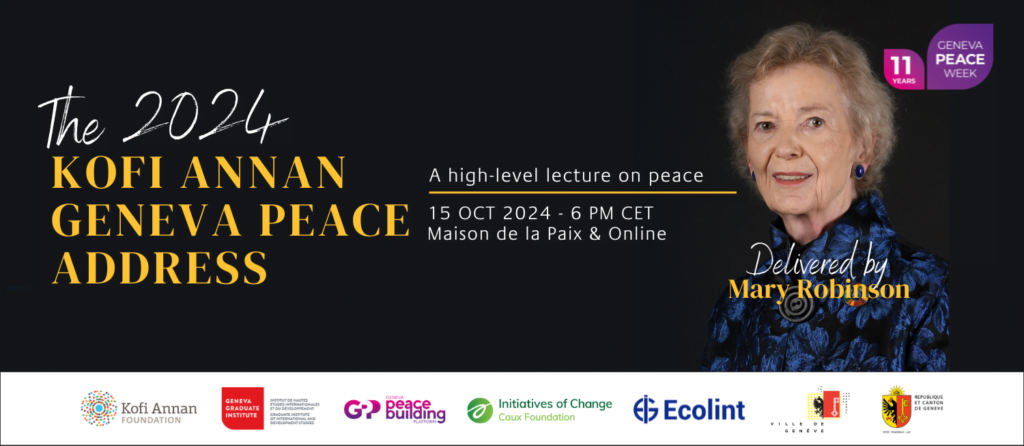 Mary Robinson to deliver 2024 Kofi Annan Geneva Peace Address on 15 ...